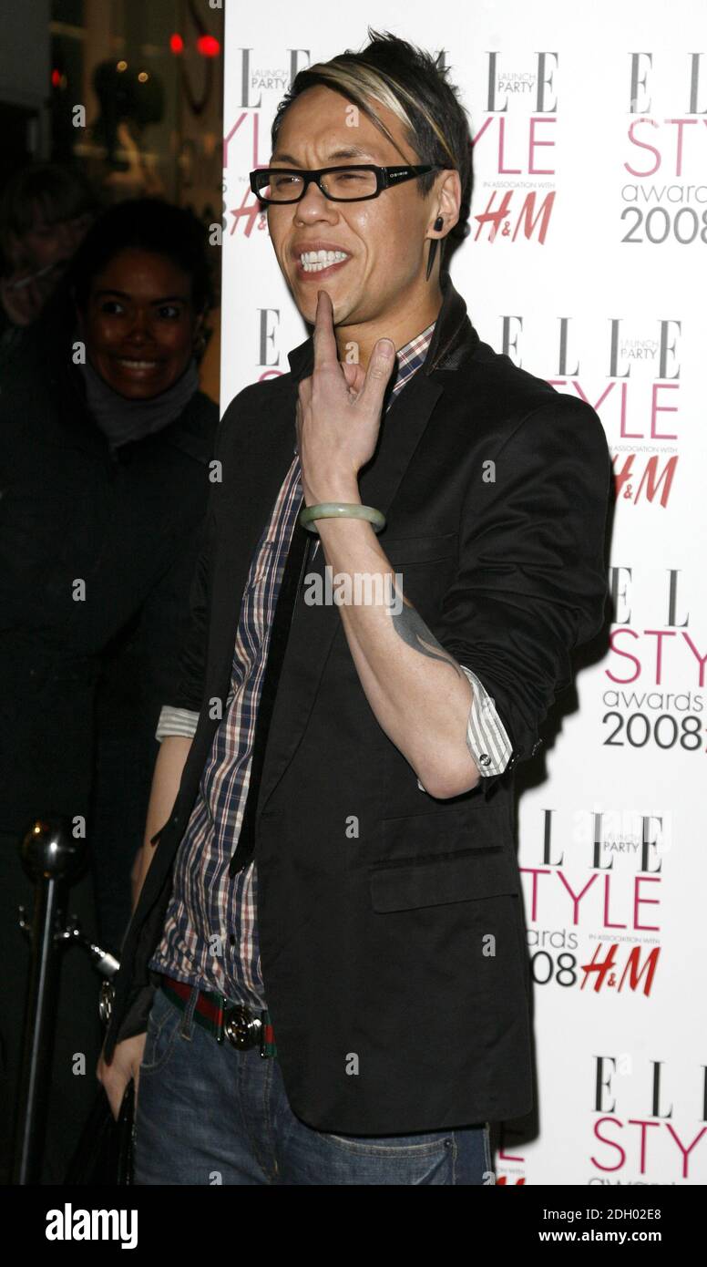 Gok Wan arriving at the Elle Style Awards 2008 launch party at sponsors ...