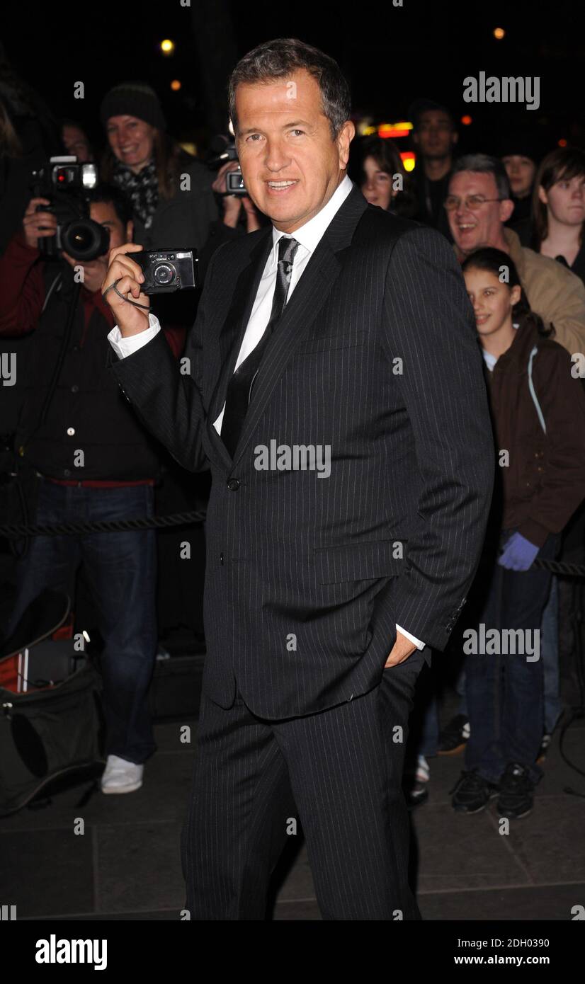 Mario Testino arriving at the Burberry and Vanity Fair Portraits Party ...
