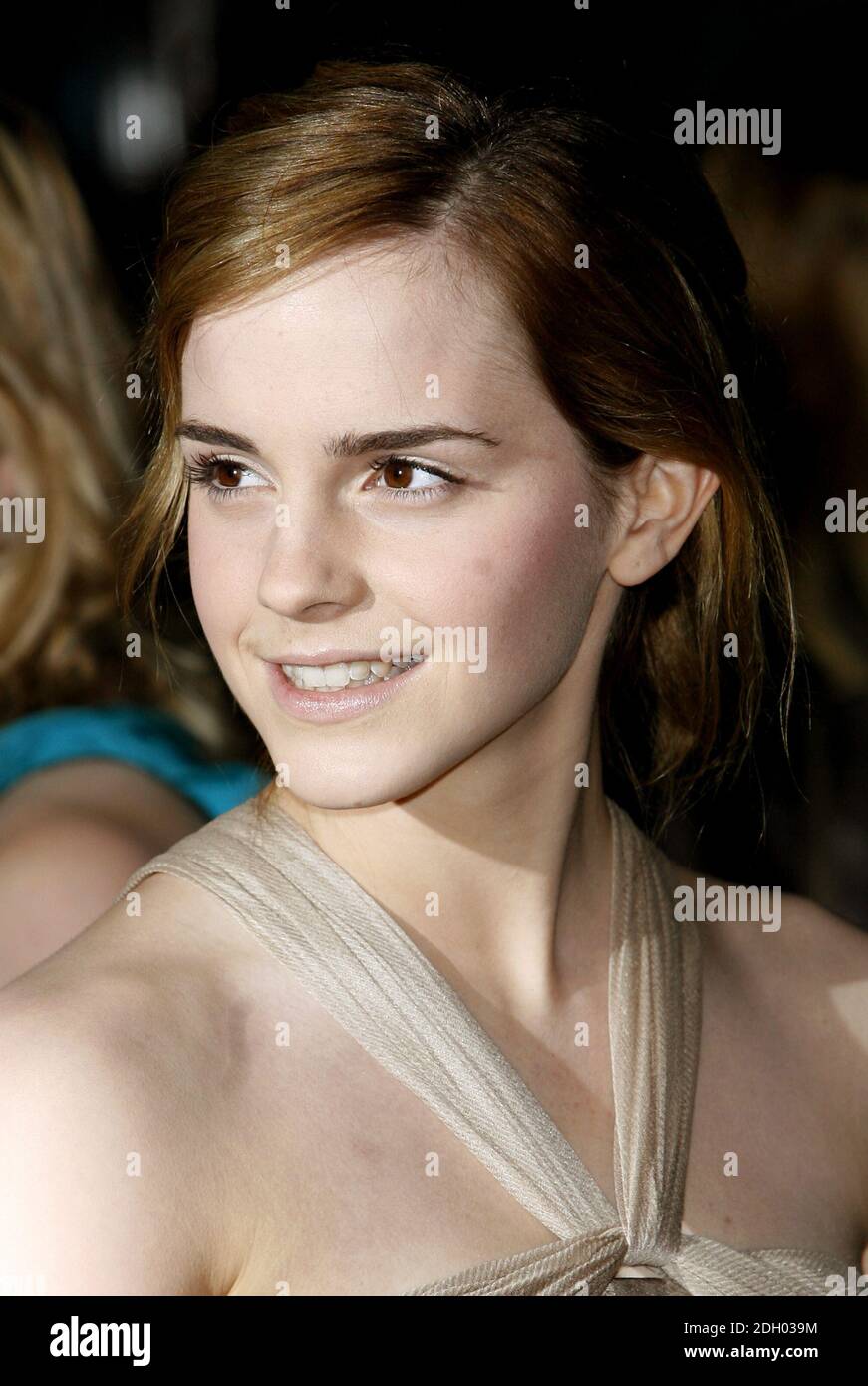 Emma Watson arriving at the Burberry and Vanity Fair Portraits Party ...