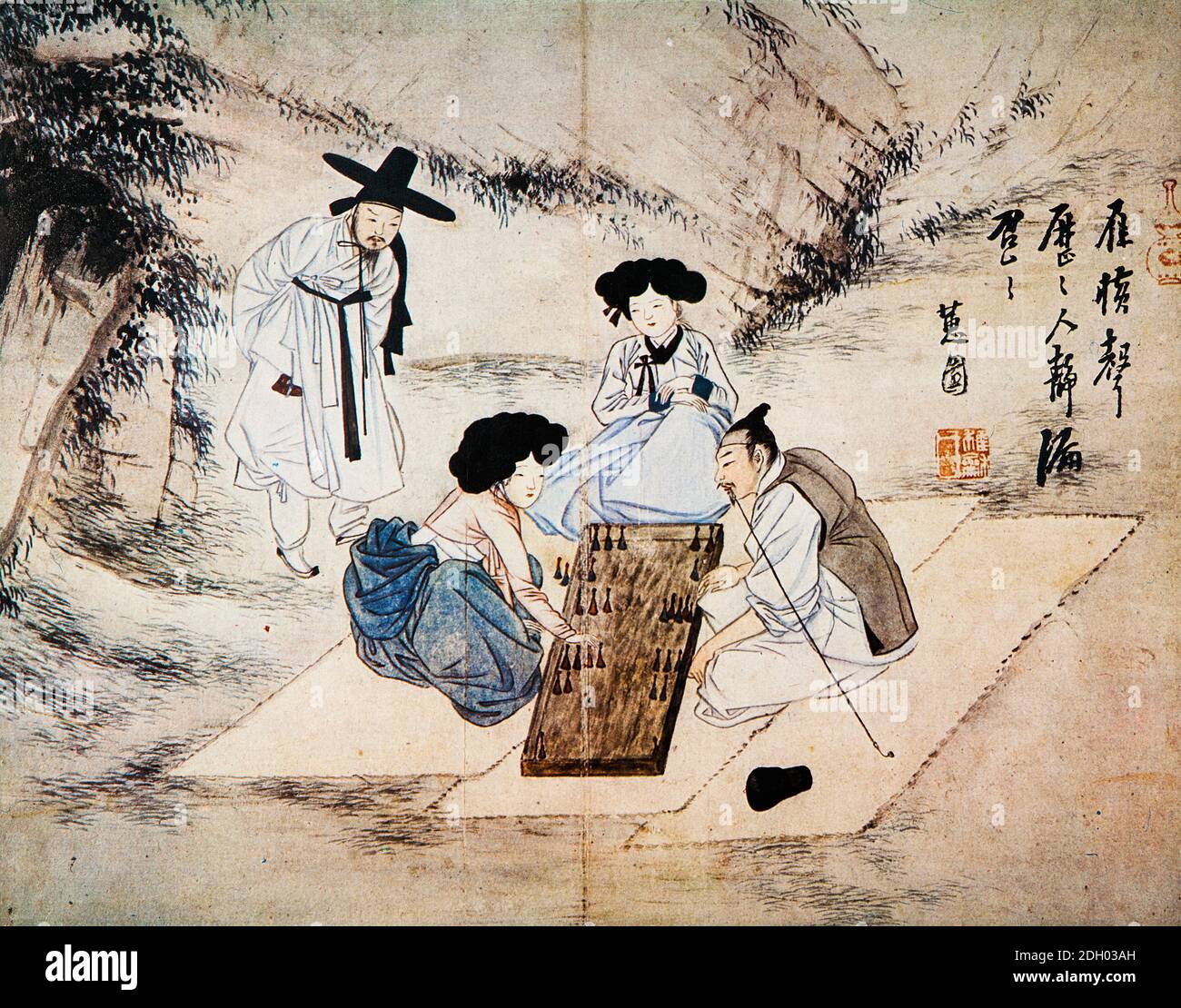 HEWON,SHIN YUN BOK,KANSONG MUSEUM,KOREAN CUSTOM PICTURE 21, DICERS ...