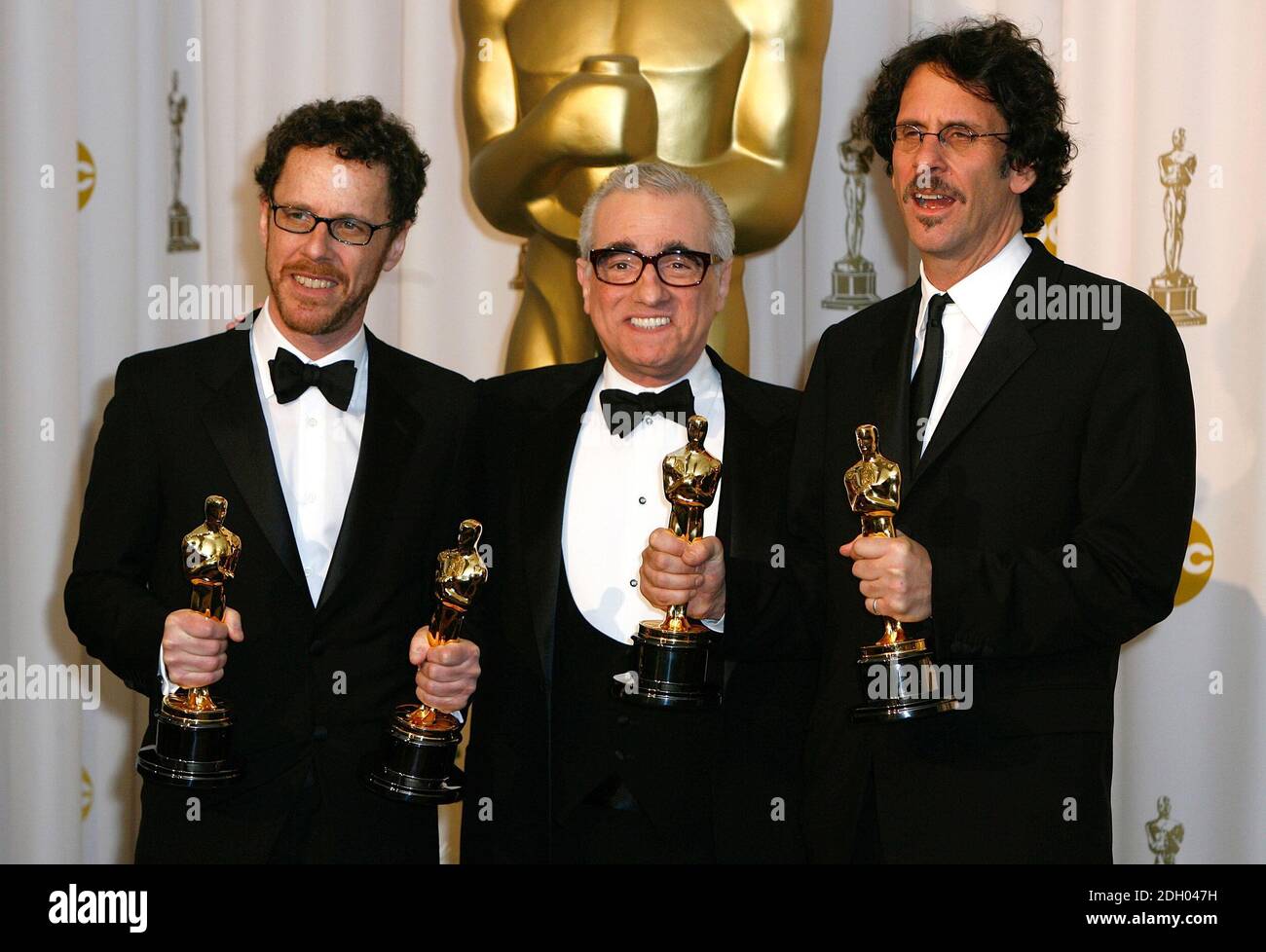 Ethan Coen, Martin Scorsese and Joel Coen at the 80th Academy Awards ...
