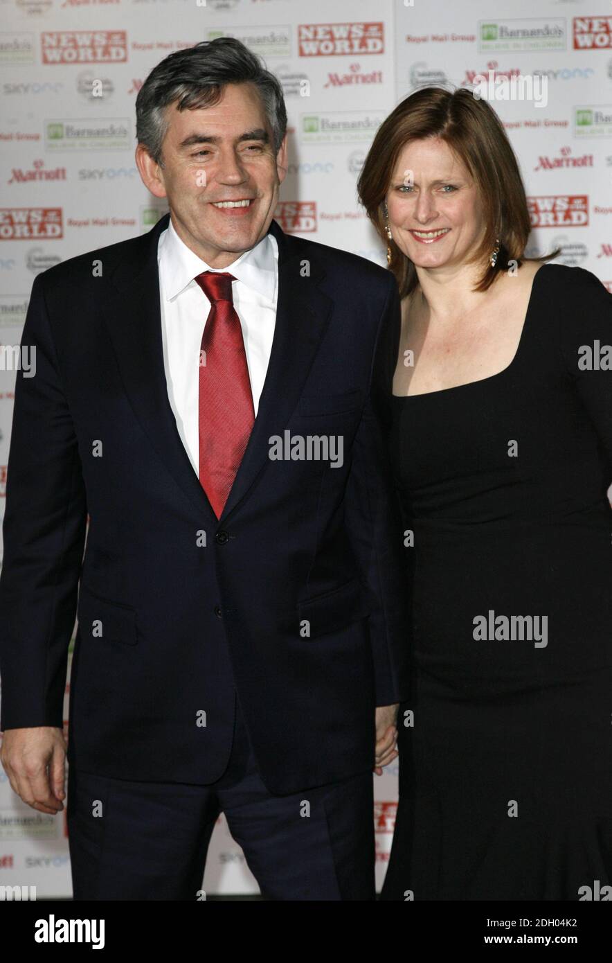 Gordon Brown and wife Sarah arriving at the News of the World Children ...