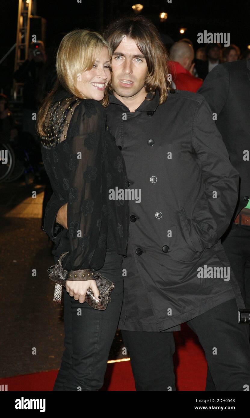 Liam Gallagher and Nicole Appleton arriving at the Shine A Light UK ...
