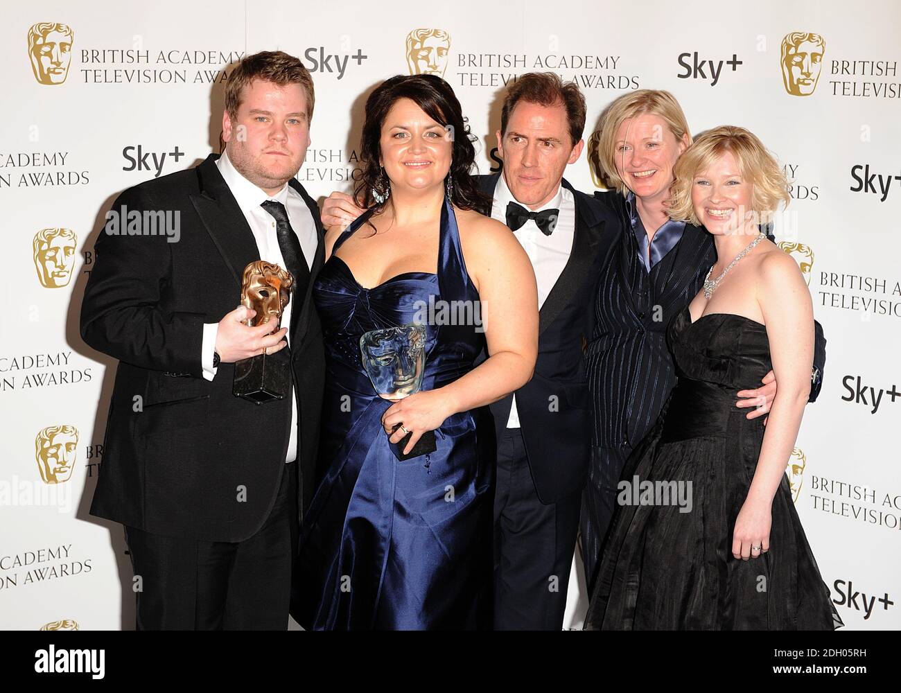 James Corden, Ruth Jones, Rob Brydon, Chris Gernon and Joanna Page with ...