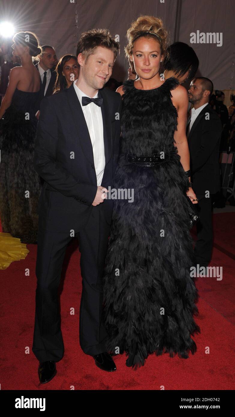 Cat Deeley and Christopher Bailey arriving at the Costume Institute ...