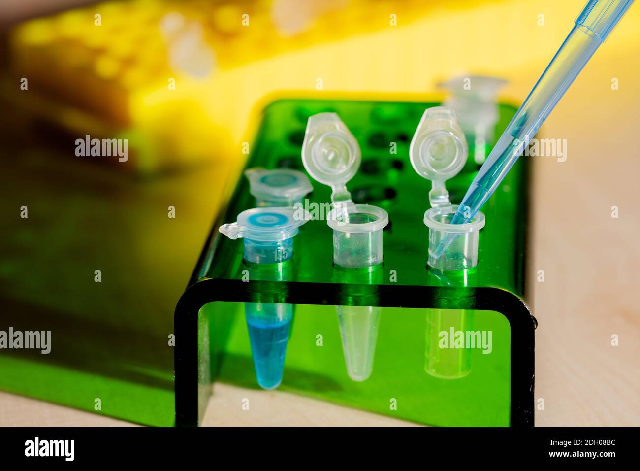 Test Tubes And Dropper Stock Photo - Alamy