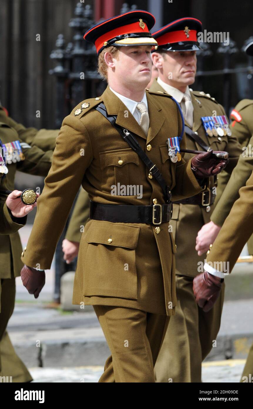 Prince Harry takes part in a memorial parade in Edinburgh to remember ...
