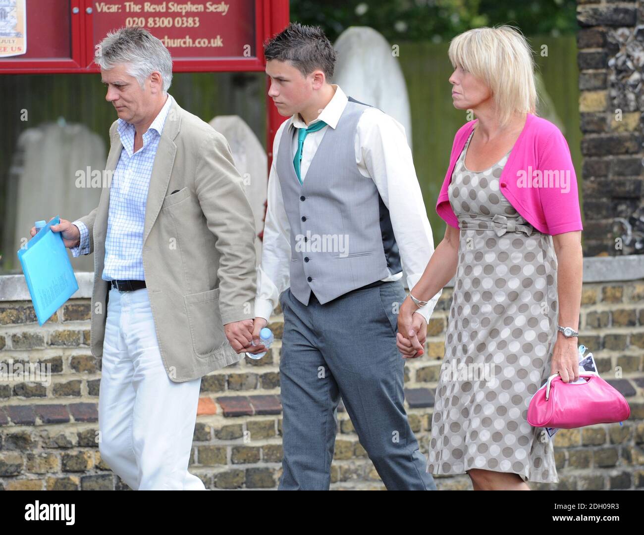 The mother Sally, father Colin and brother Jamie arriving at the ...