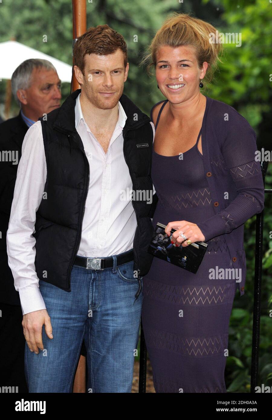 Amber Nuttall and chef Tom Aikens arrive at Sir David Frost's Summer ...