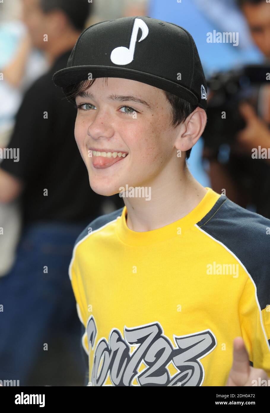 George Sampson arrives at the UK Premiere of WALL-E at the Empire ...
