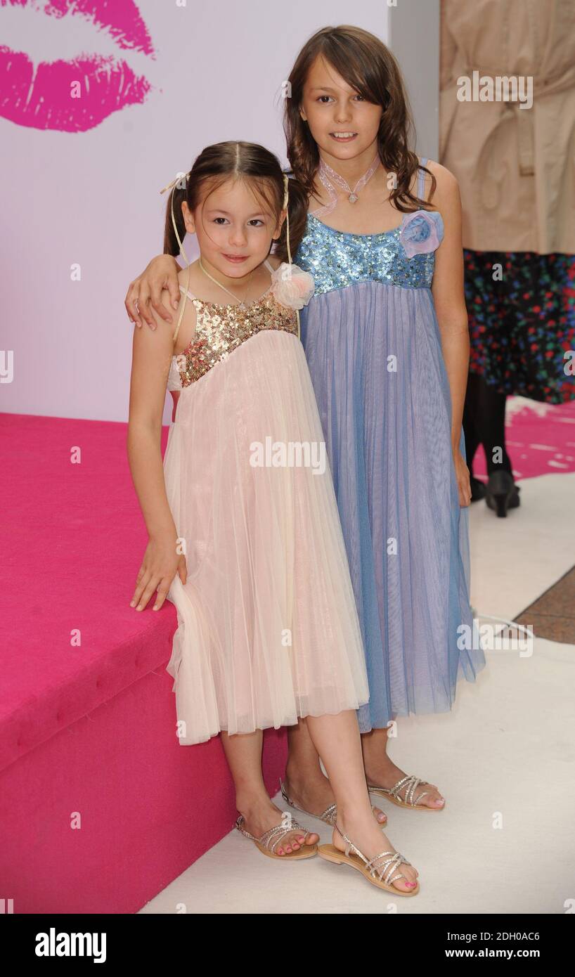 Eva Drew and guest arriving at the UK Premiere of Angus,Thongs and ...