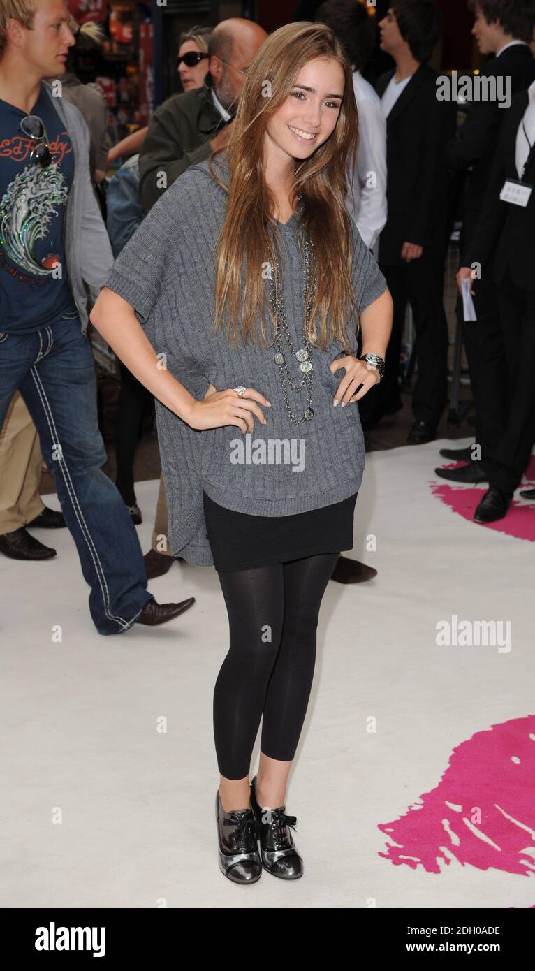 Lily Collins arriving at the UK Premiere of Angus,Thongs and Perfect ...