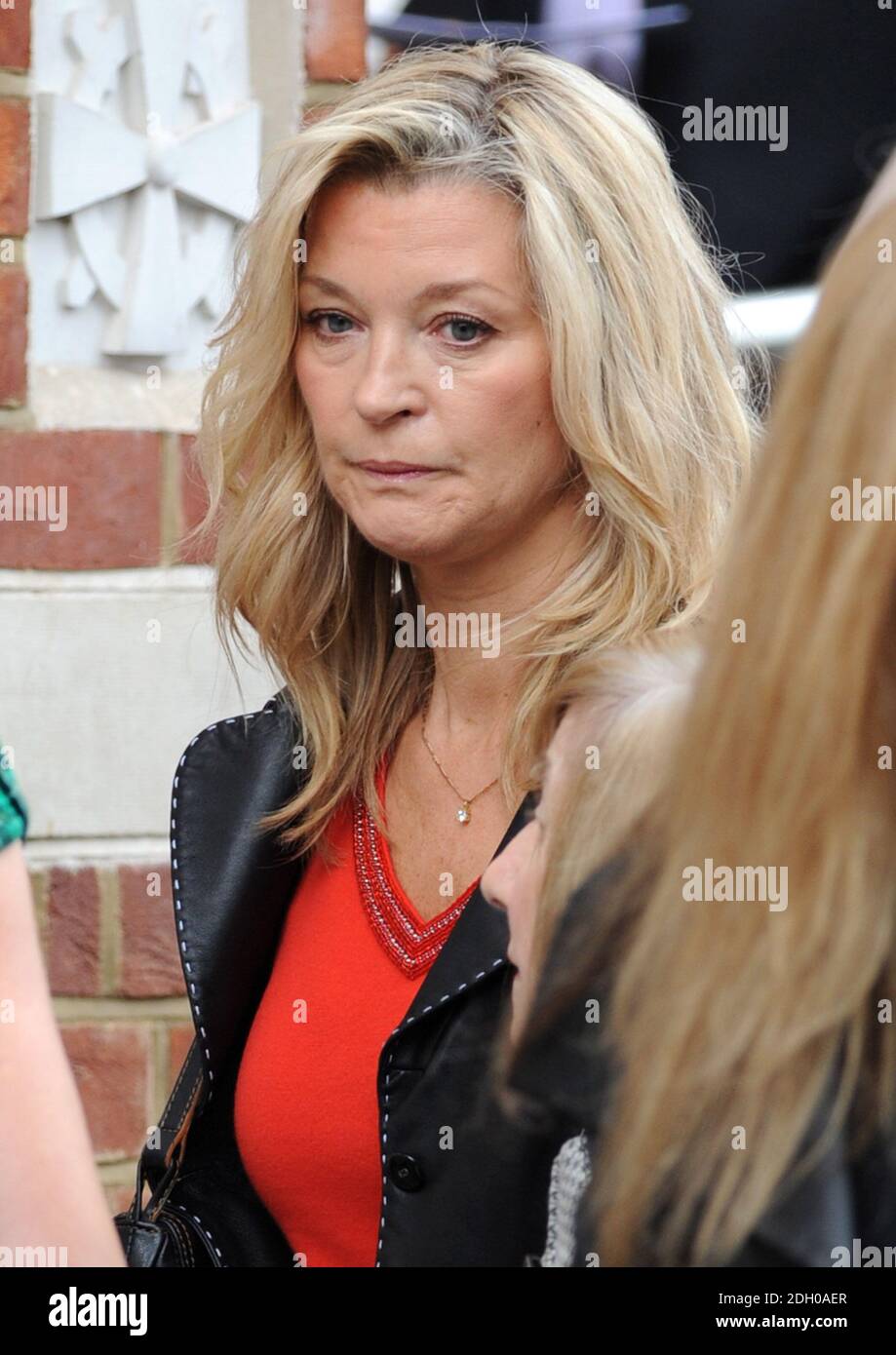Gillian Taylforth at the funeral of Ben Kinsella, at the St. John's the ...