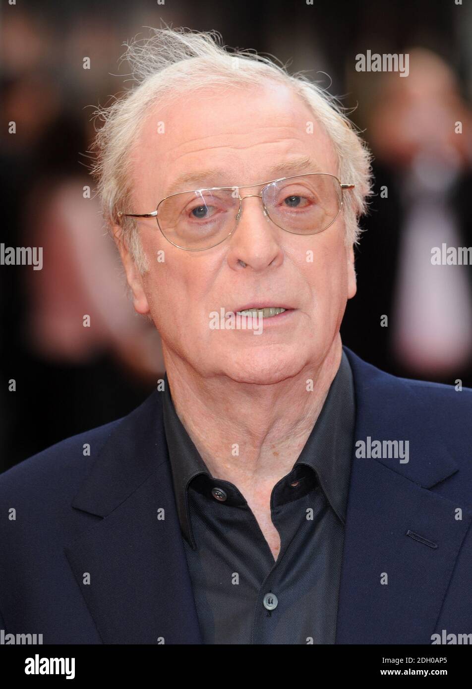 Michael Caine arriving at the European Premiere of The Dark Knight, the ...