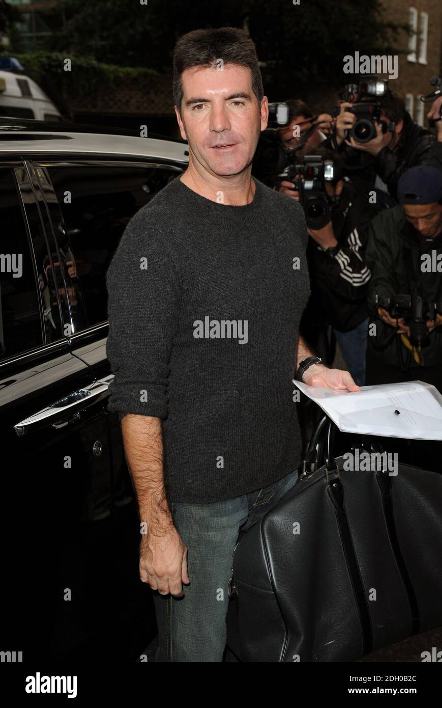 Simon Cowell arriving at the ITV2 autumn schedule launch party, held at ...
