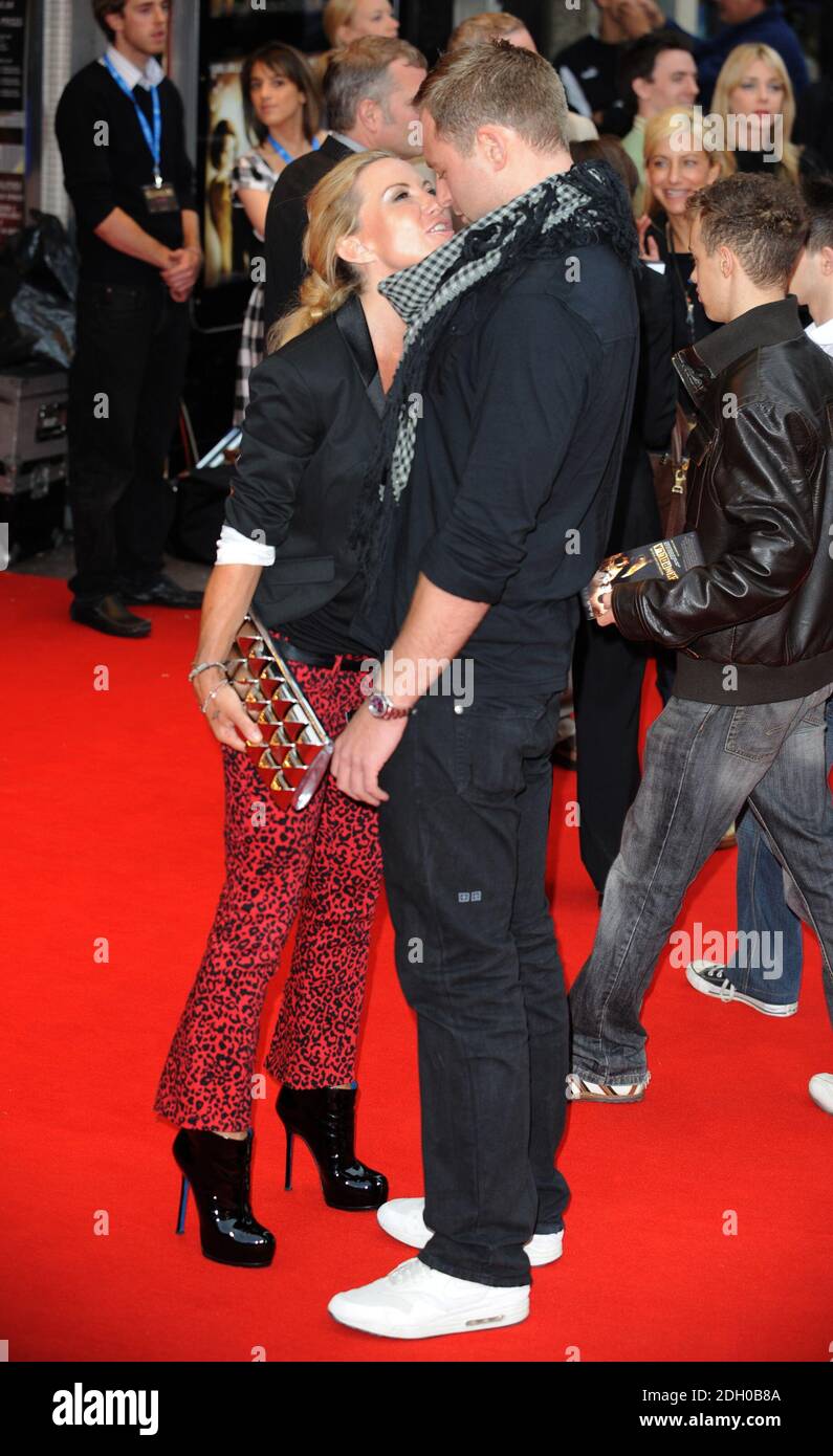 Meg Mathews arriving at the World Premiere of RocknRolla, Odeon West ...
