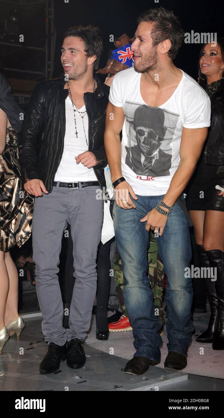 Ex-housemates Dale and Stuart during the Big Brother 9 final at Elstree ...
