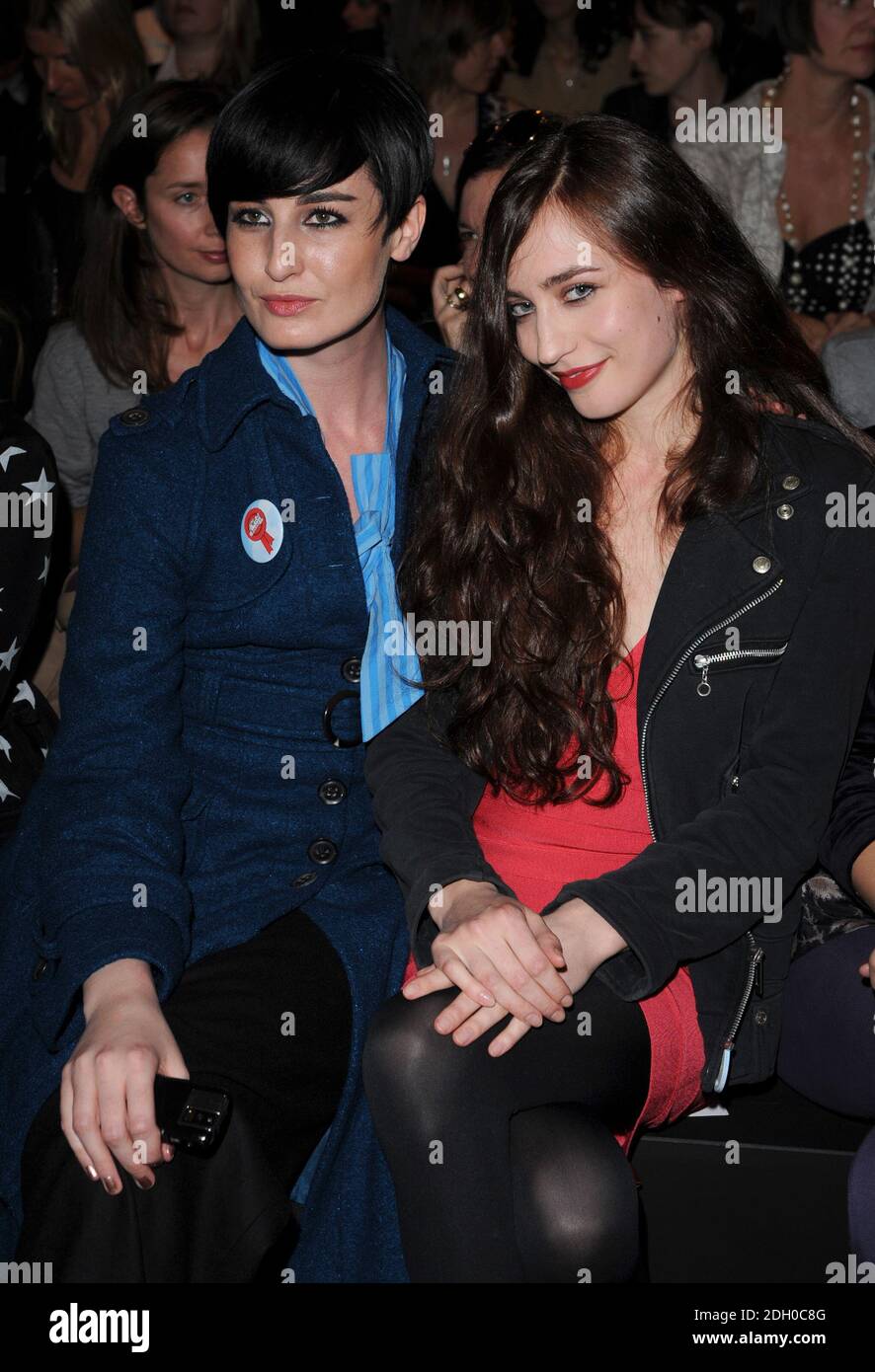 Erin O'Connor and Elizabeth Jagger at the Jaeger London Fashion Show ...