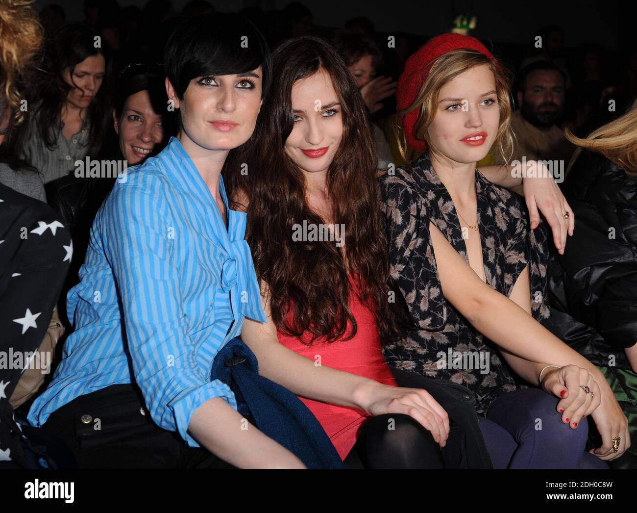 Erin O'Connor, Elizabeth Jagger and Georgia May Jagger at the Jaeger ...