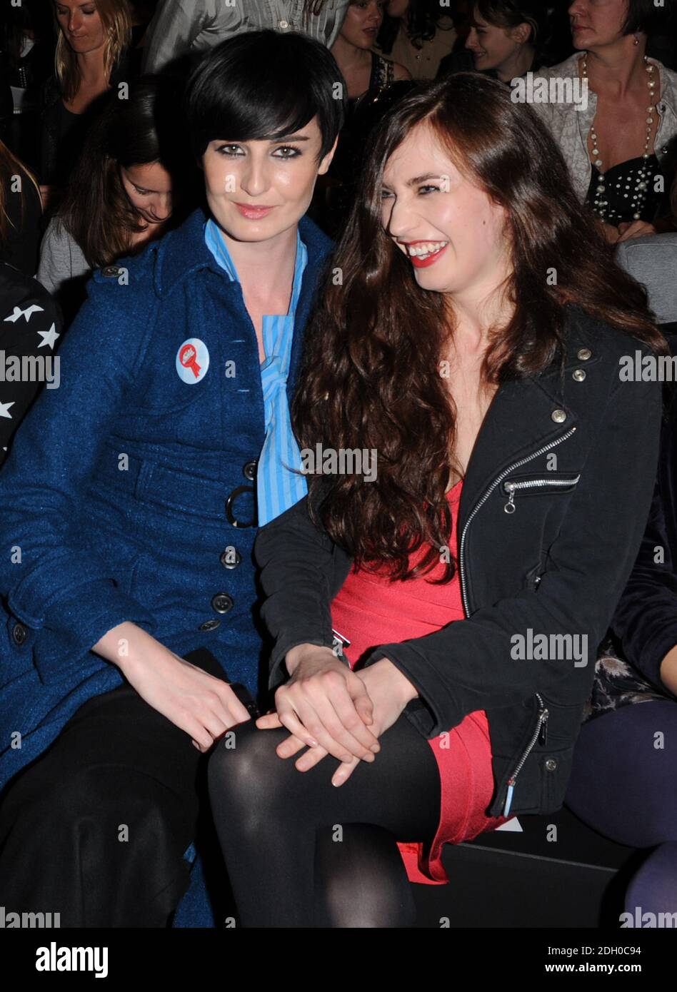 Erin O'Connor and Elizabeth Jagger at the Jaeger London Fashion Show ...