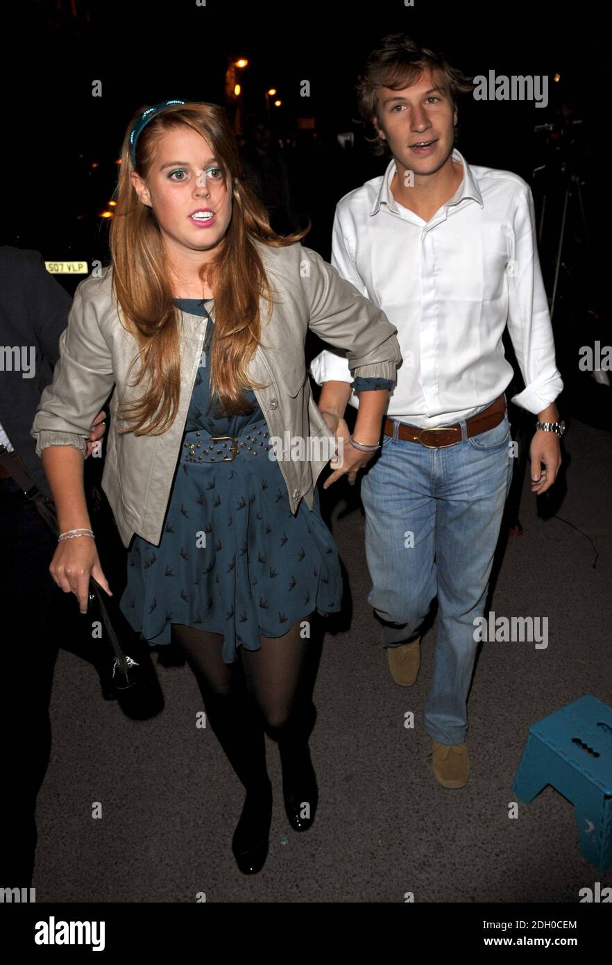 Princess Beatrice and Dave Clark at the Day-Glo Charity Roller Disco ...