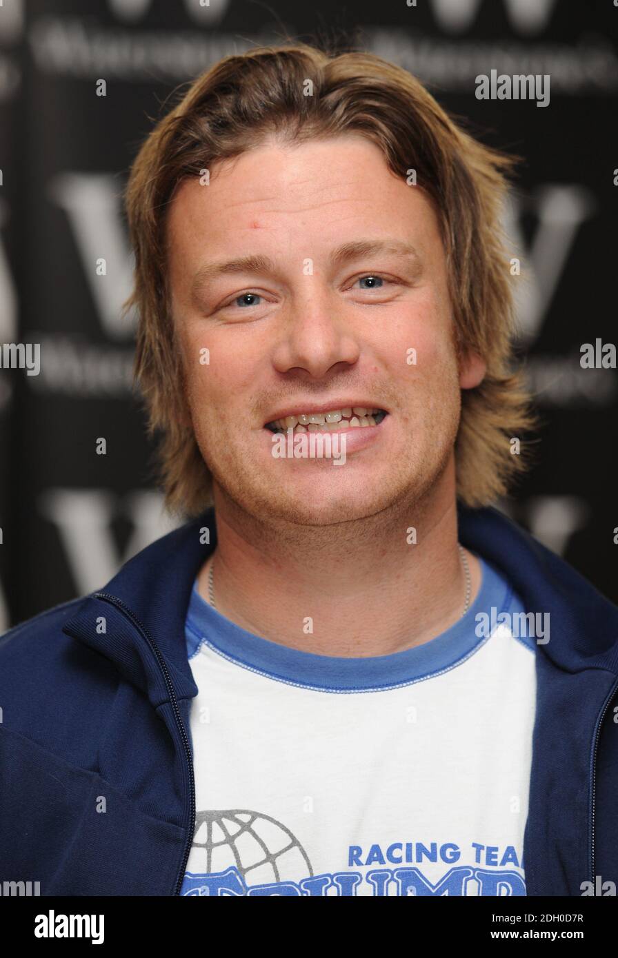 Jamie Oliver signs copies of his new book 'Jamie's Ministry of Food' at ...