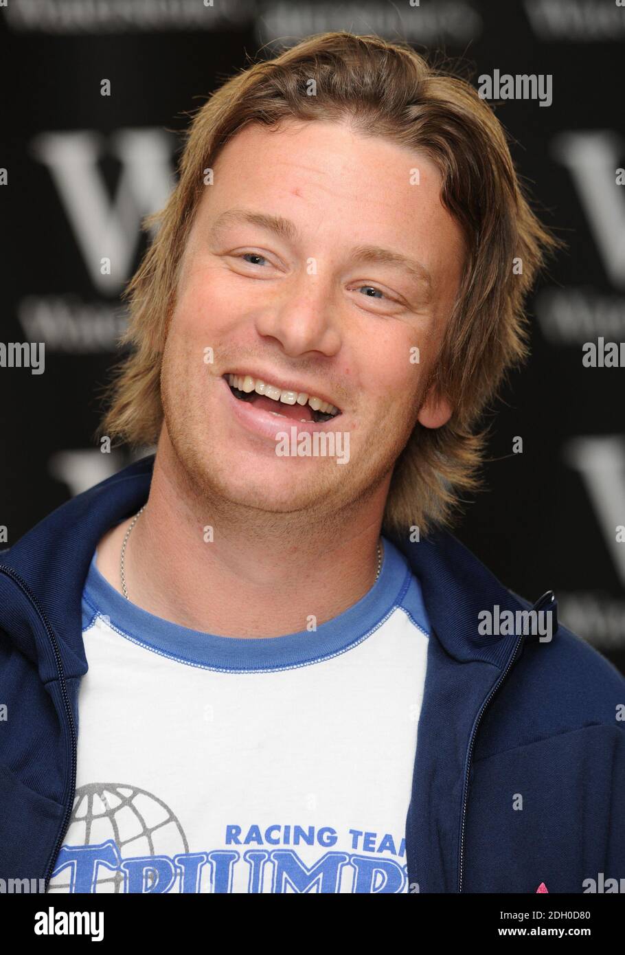 Jamie Oliver signs copies of his new book 'Jamie's Ministry of Food' at ...