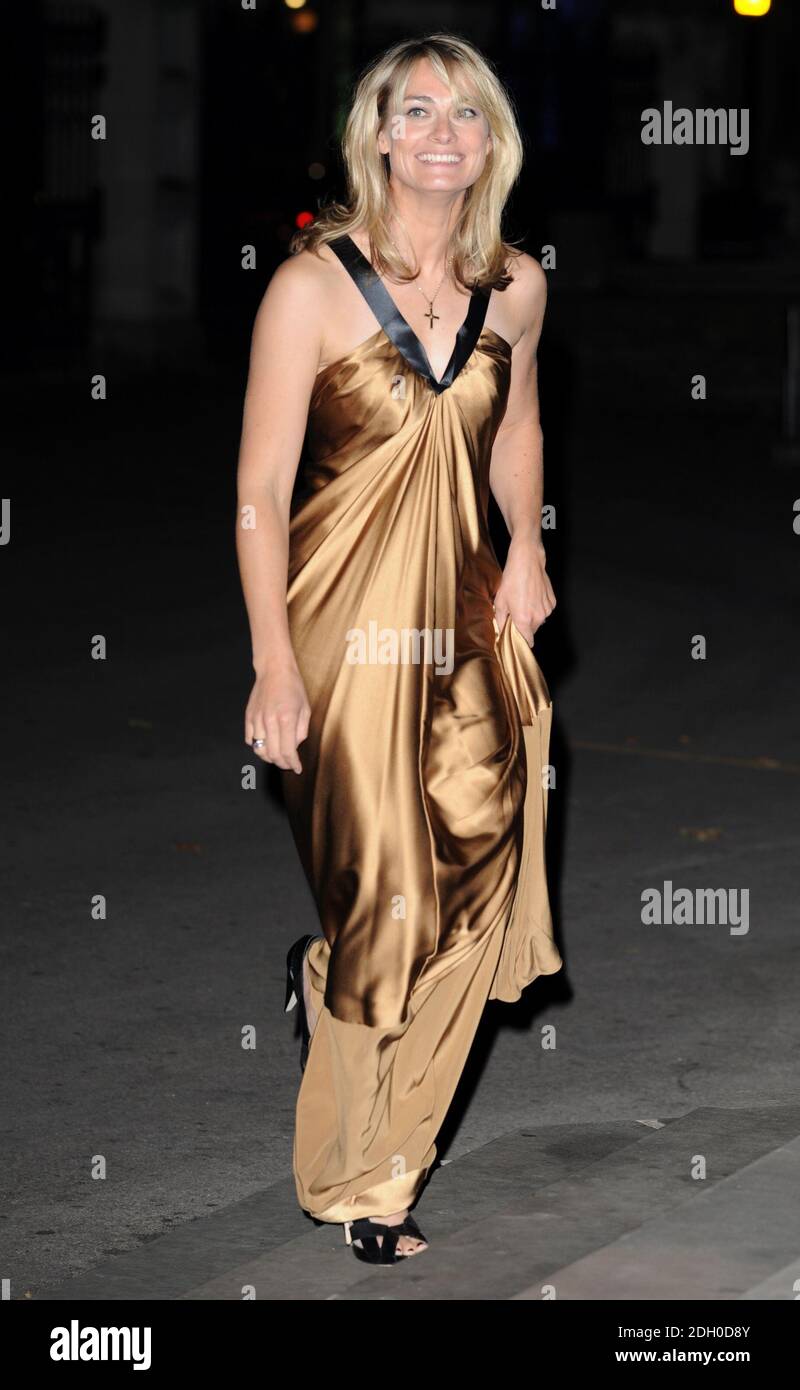 Sarah Webb arriving at the Olympic Golden Ball in the Natural History ...