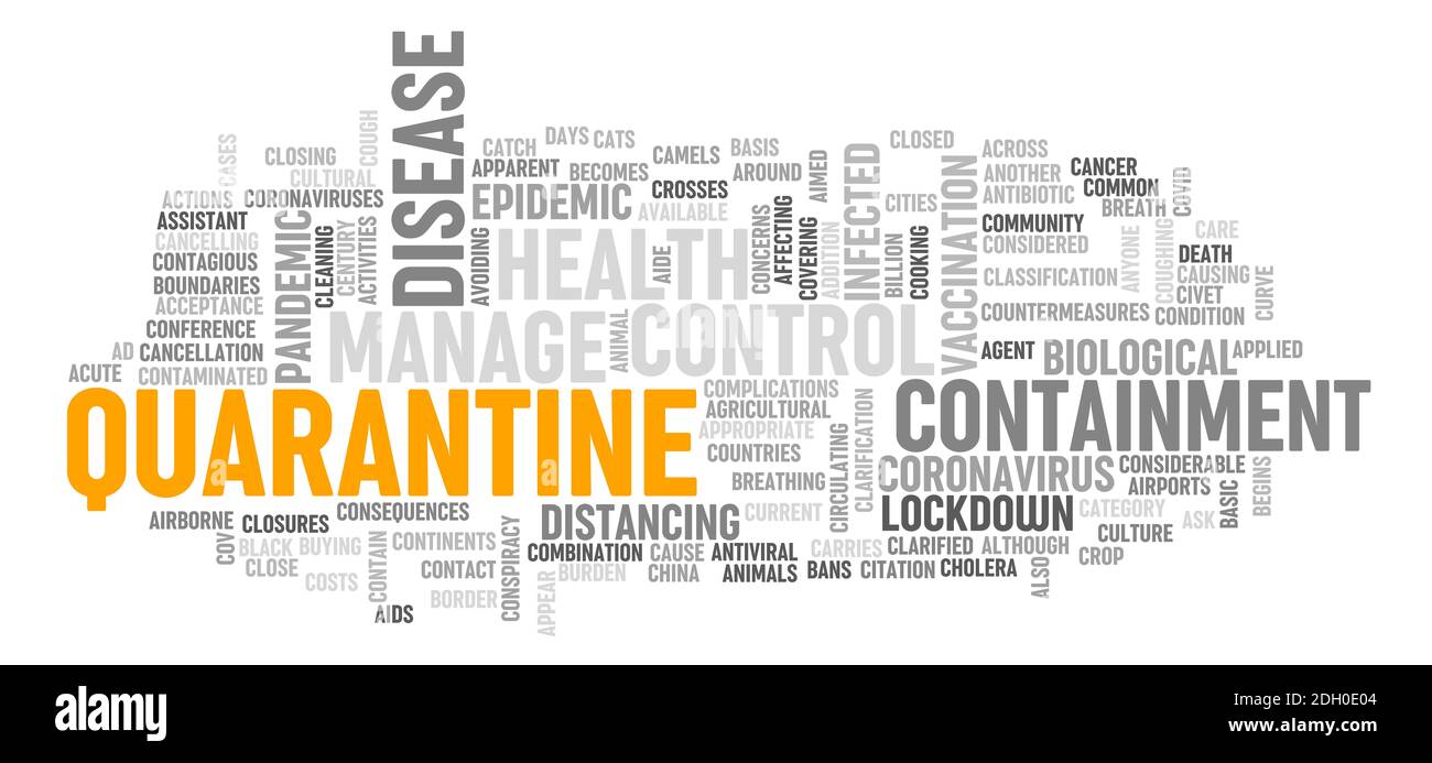 Self quarantine sign Cut Out Stock Images & Pictures - Alamy