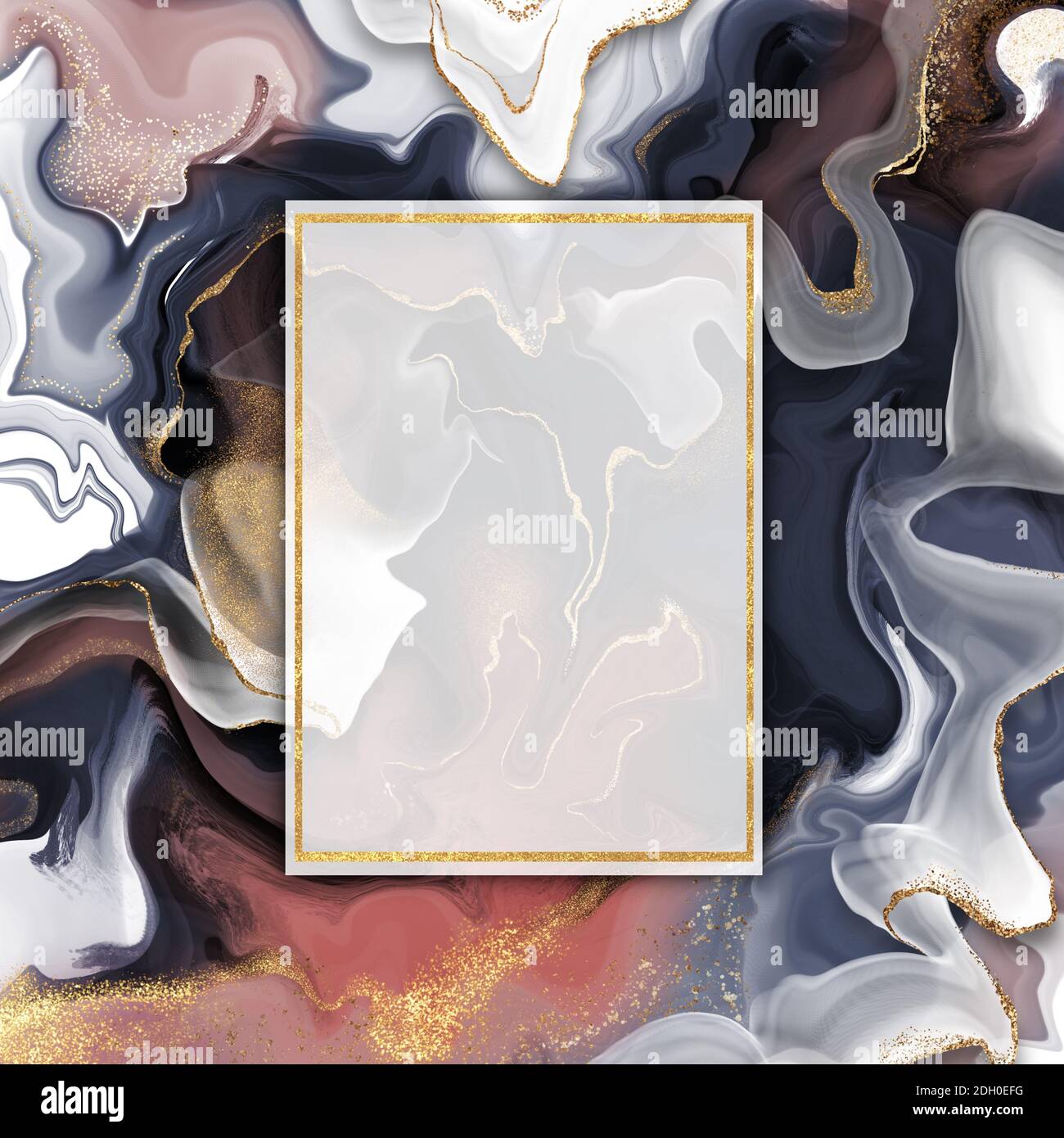 Abstract ink Background with frame Stock Photo - Alamy