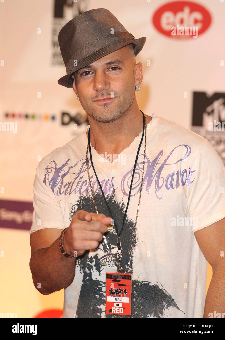 Karl Wolf arriving at the MTV Europe Music Video Awards, Liverpool ...