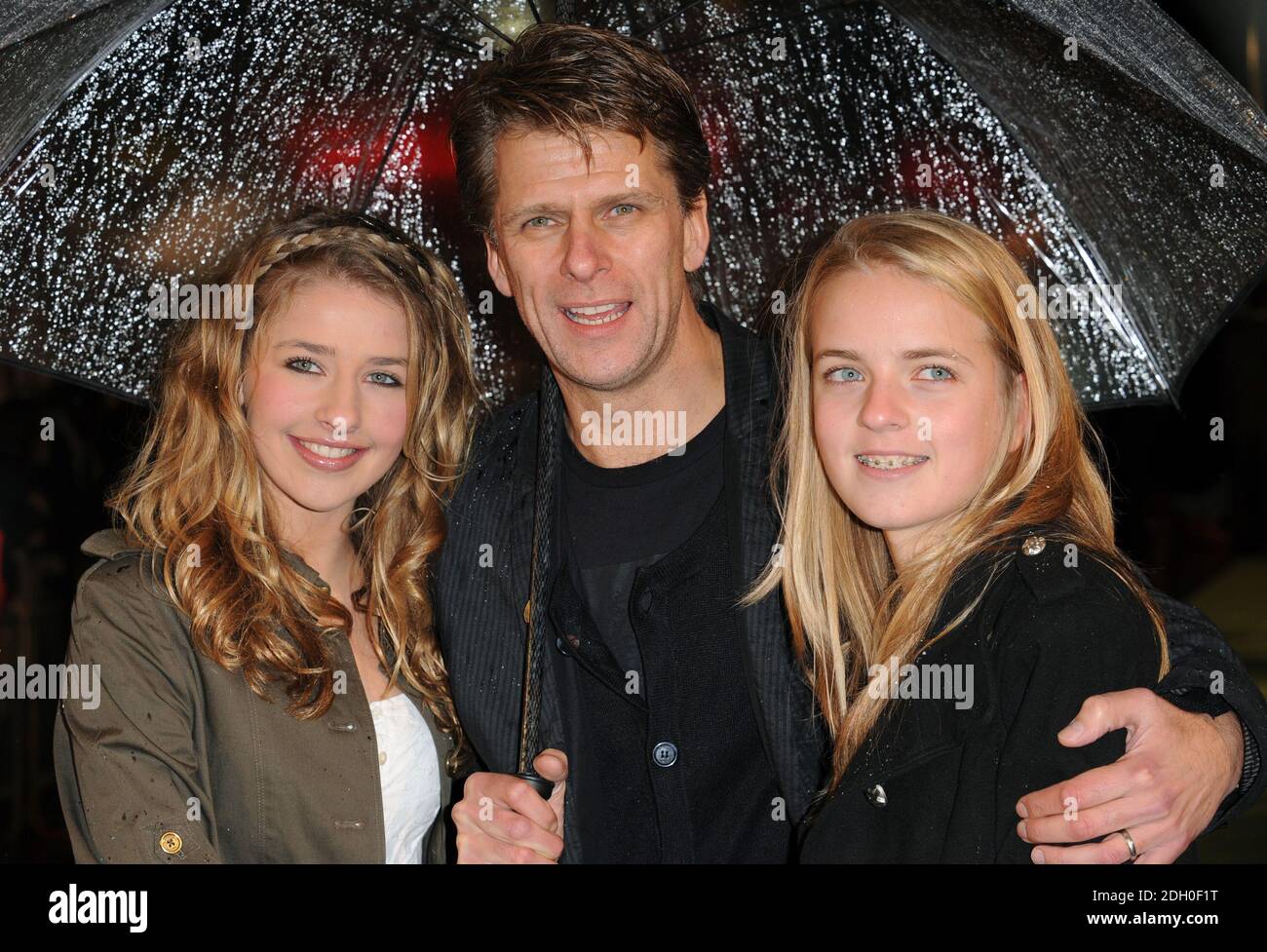 Andrew Castle and daughters arrive for premiere of 'Madagascar: Escape ...