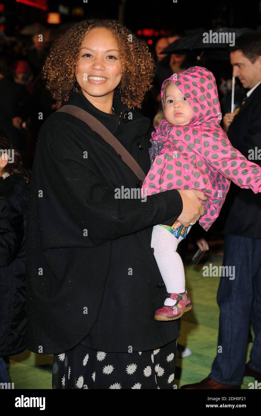 Angel Griffin and daughter Tallulah arriving at the UK Premiere of ...