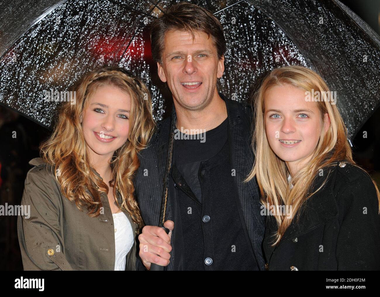 Andrew Castle and daughters arrive for premiere of 'Madagascar: Escape ...