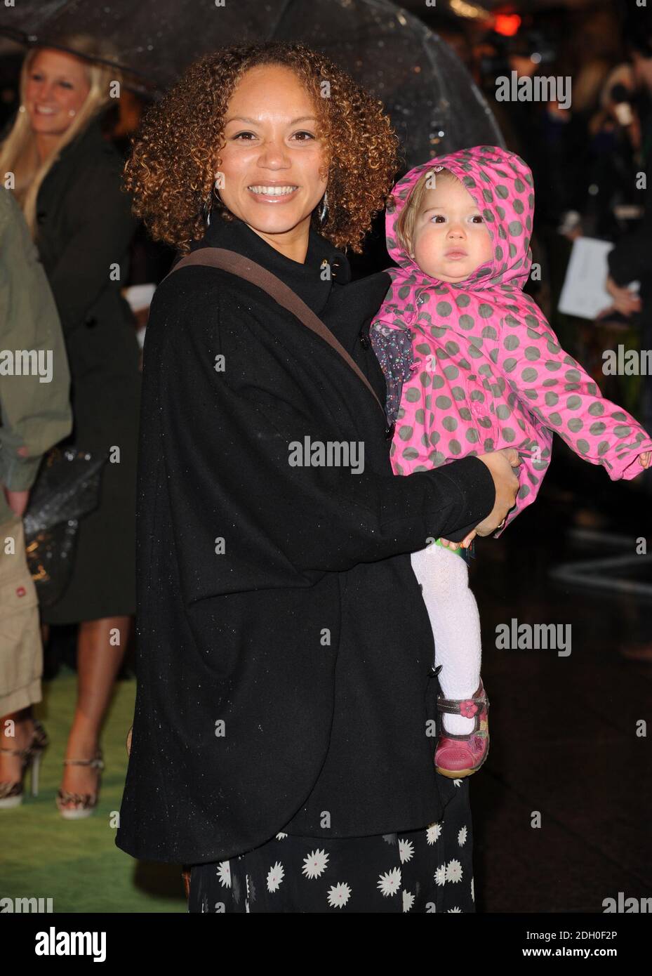 Angel Griffin and daughter Tallulah arriving at the UK Premiere of ...
