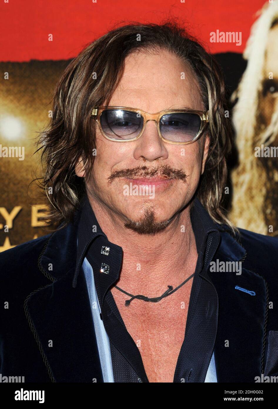 Mickey Rourke arriving at the UK Premiere of The Wrestler held at the ...