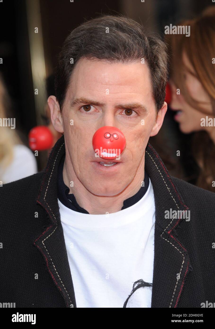 Rob Brydon at the launch of Red Nose Day outside the Empire Leicester ...