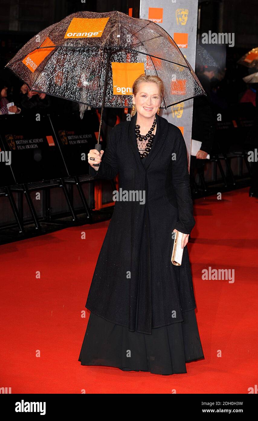 Meryl Streep arriving for the 2009 British Academy Film Awards at the ...