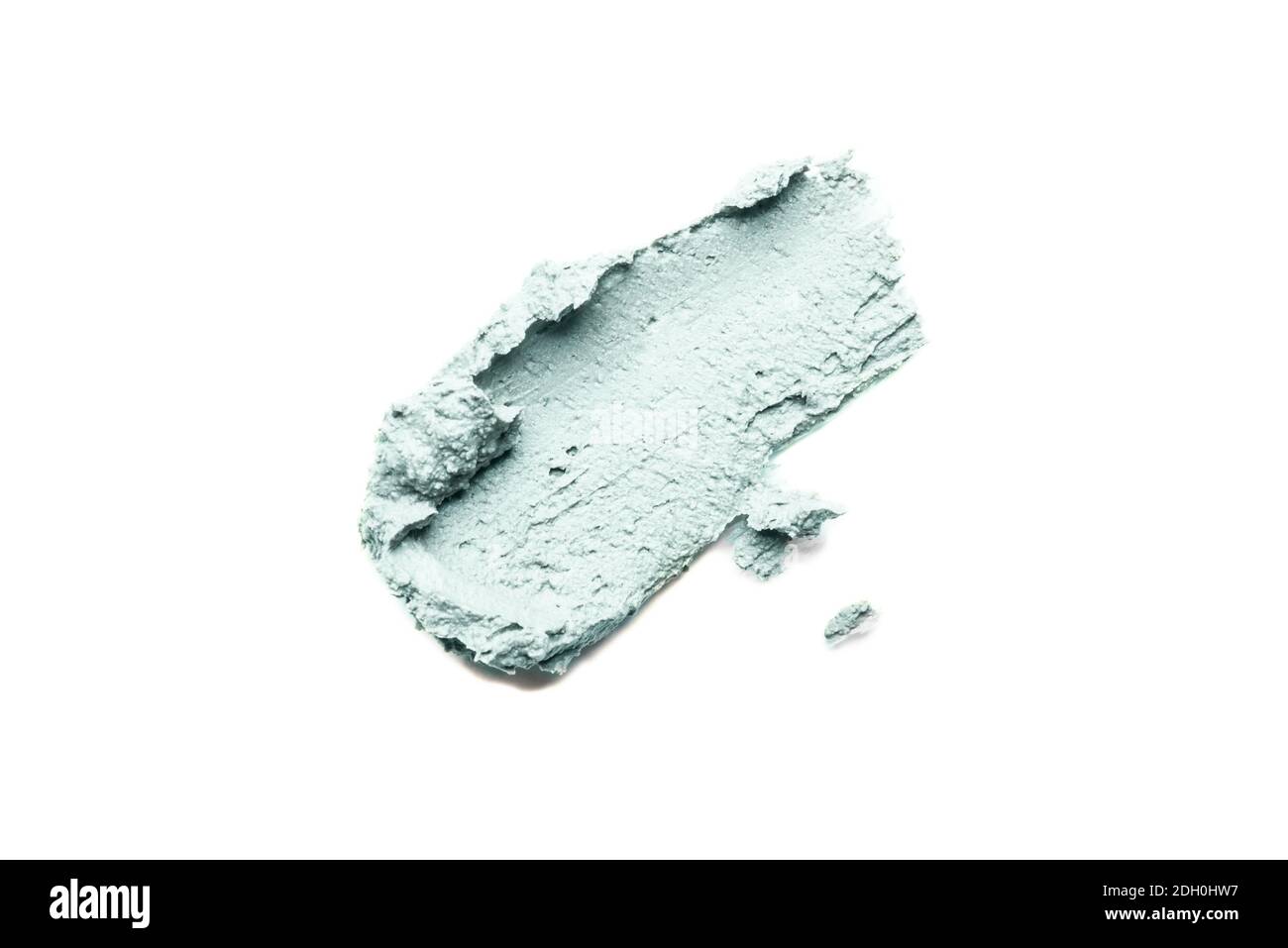 Smear of cosmetic clay on a white background Stock Photo - Alamy