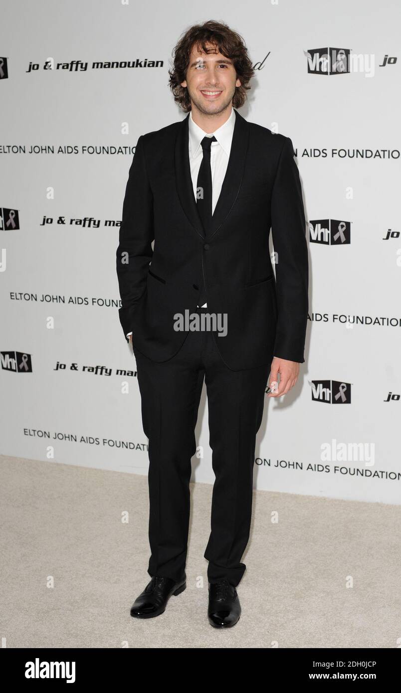Josh Grobin arriving at the 17th Annual Elton John AIDS Foundation ...