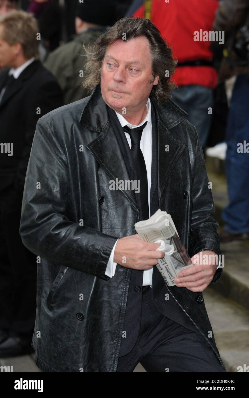David Spinx attends the funeral of Wendy Richard at St Marylebone ...