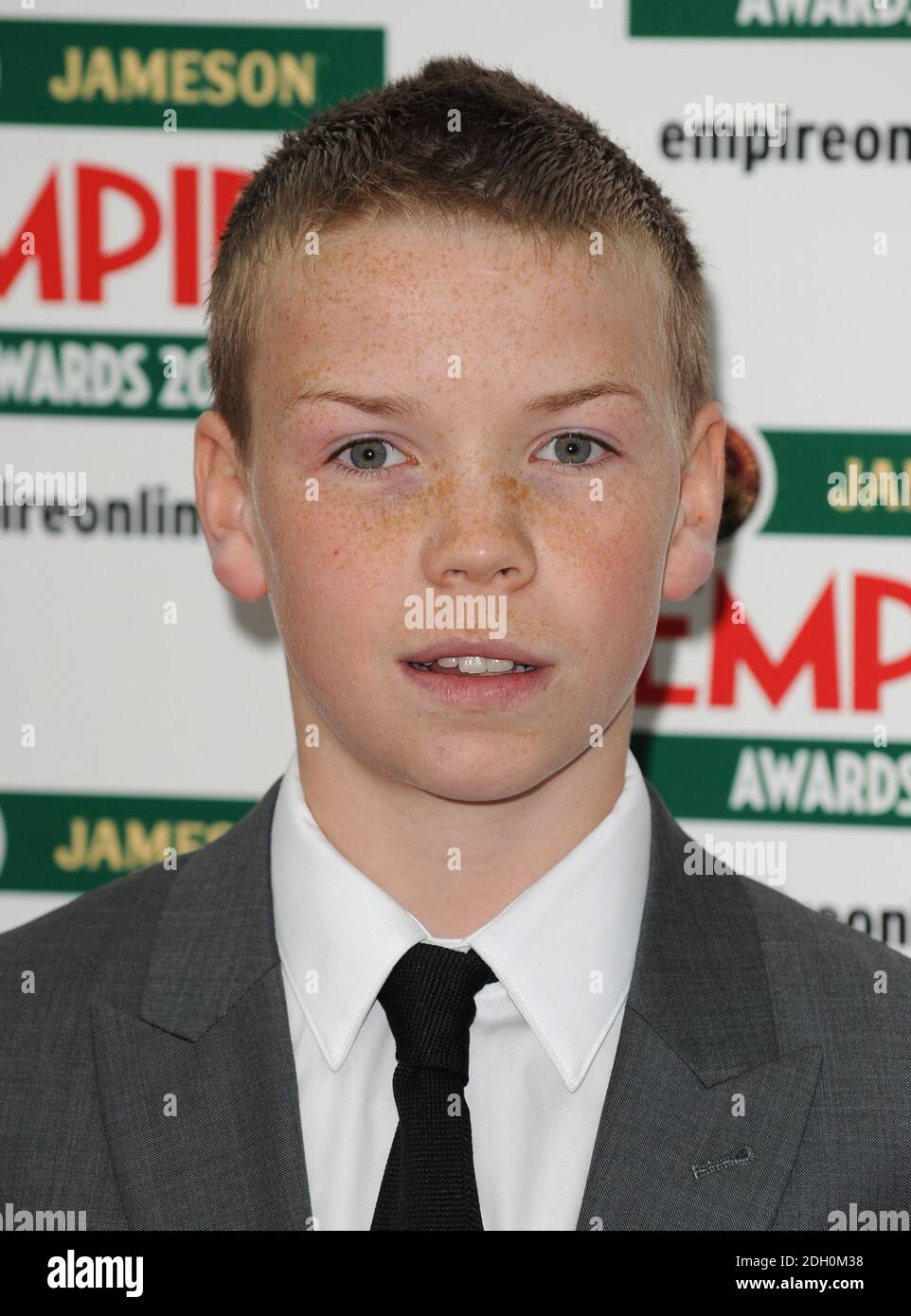 Bill Milner arriving at the Empire Film Awards 2009, Grovesnor House ...