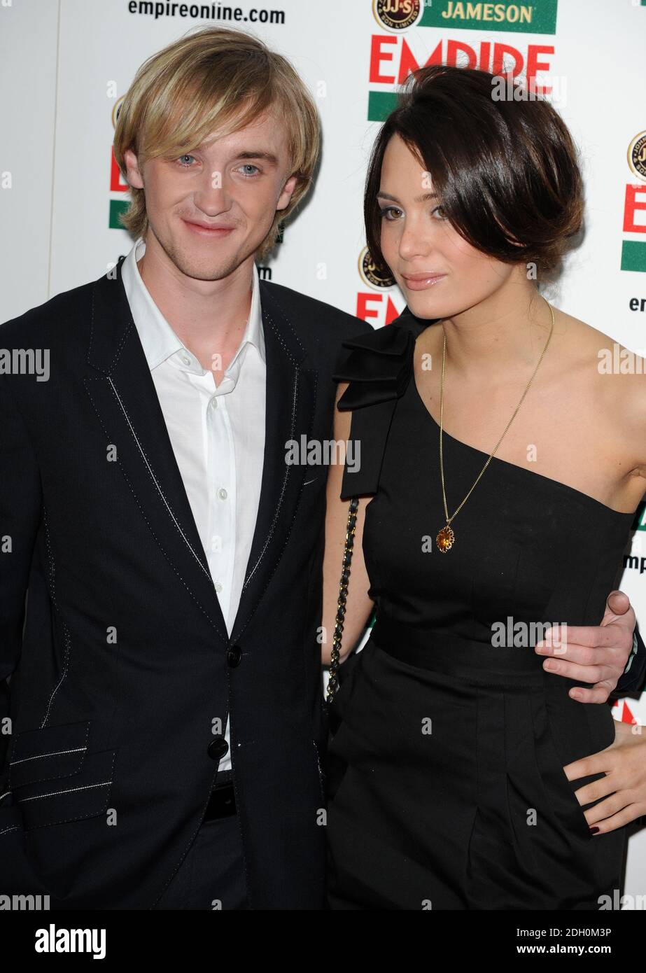 Tom Felton and guest at the Empire Film Awards 2009, Grovesnor House ...