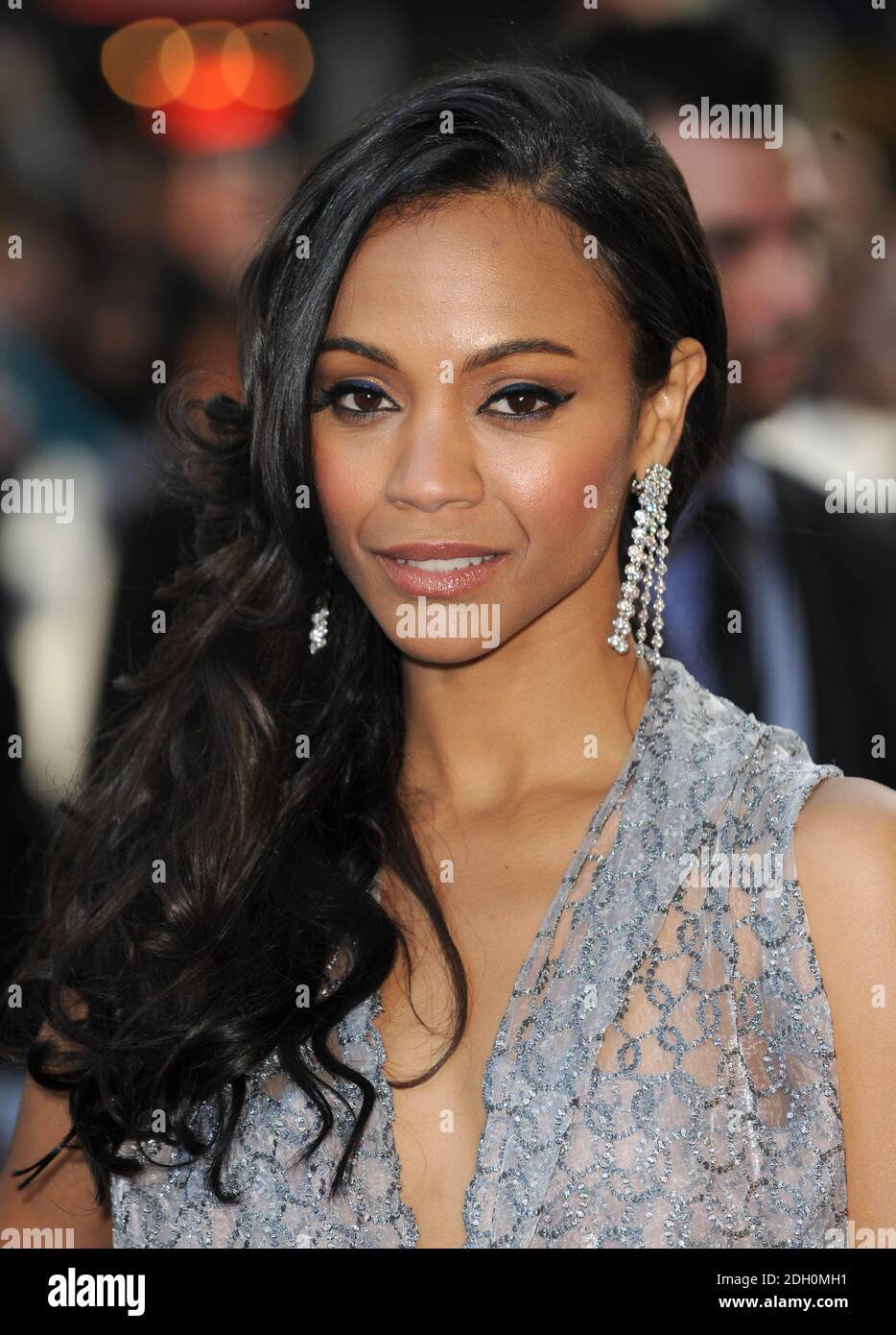 Zoe Saldana arriving at the UK Premiere of Star Trek, Empire Cinema ...