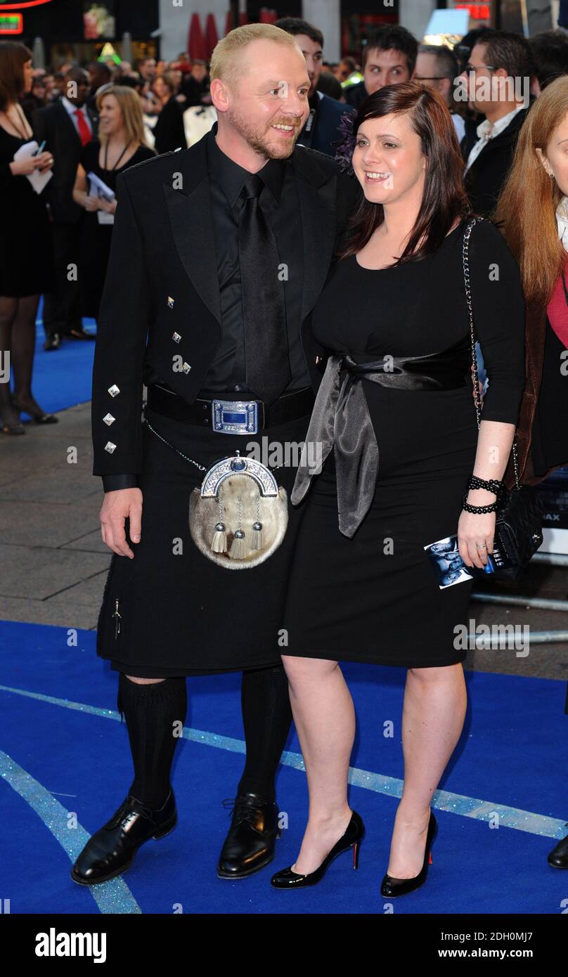 Simon Pegg and Maureen McCann arriving at the UK Premiere of Star Trek ... Simon Pegg and Maureen McCann arriving at the UK Premiere of Star Trek ...