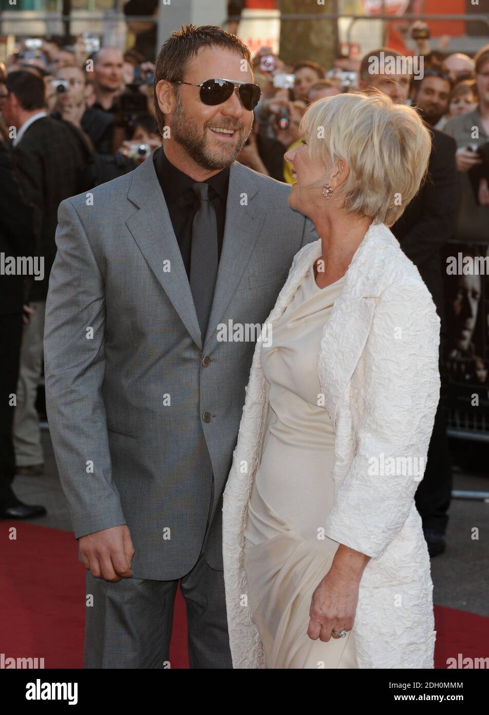 Russell Crowe and Helen Mirren arrive at the 'State of Play' World ...