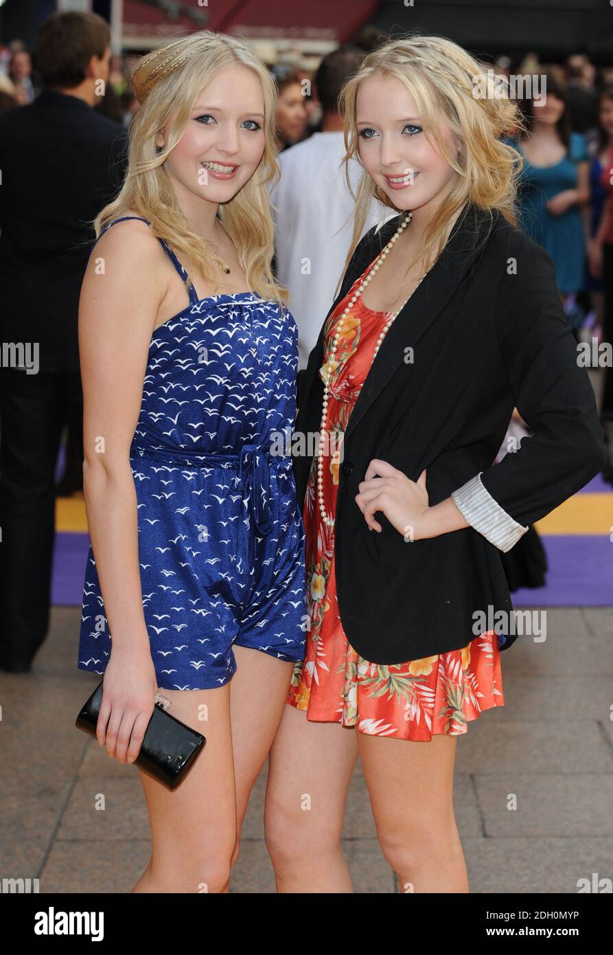Sam and Amanda Marchant arriving at the UK Premiere of Hannah Montana ...