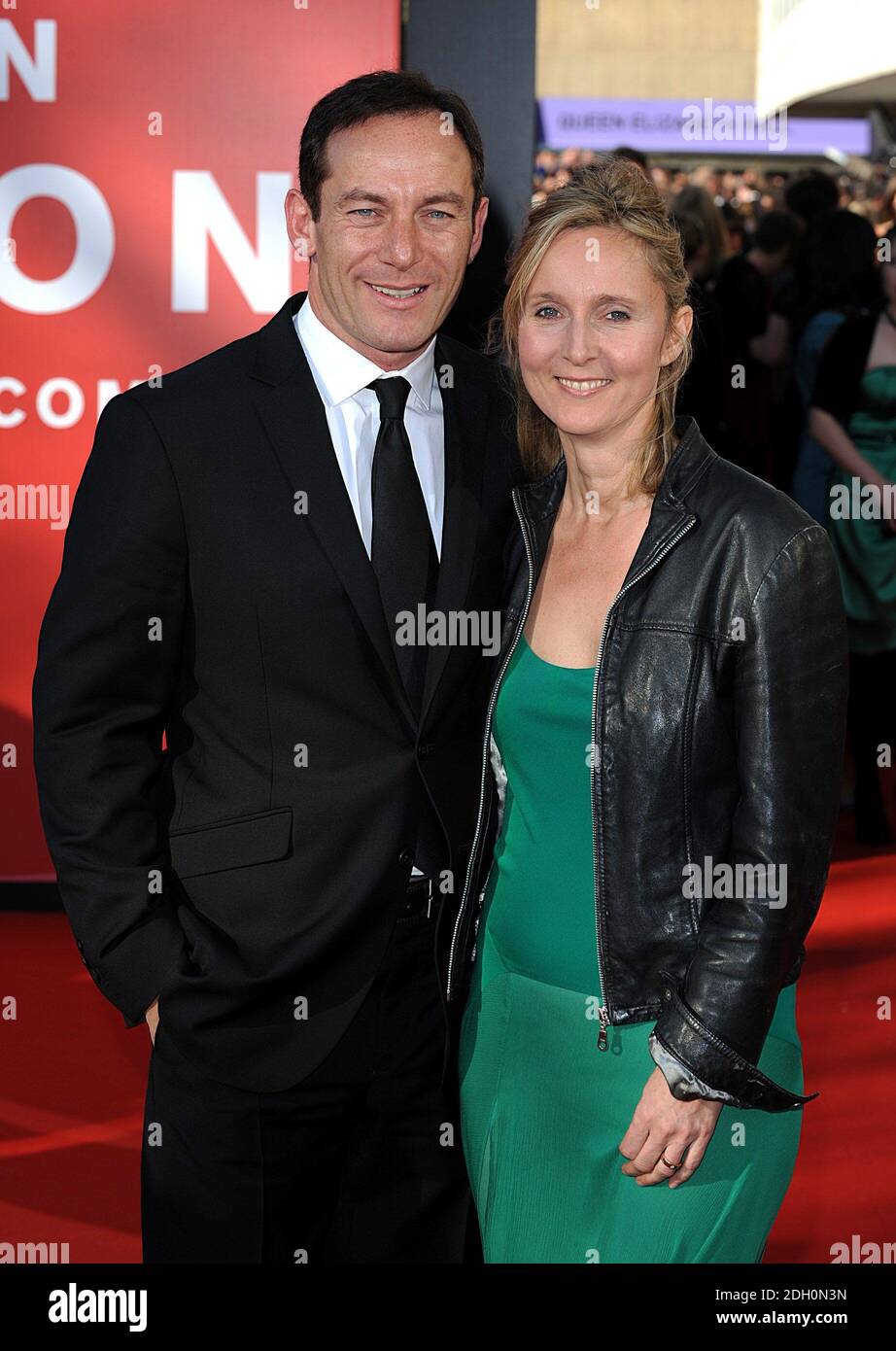 Jason Isaacs and wife Ann arriving for the British Academy Television ...