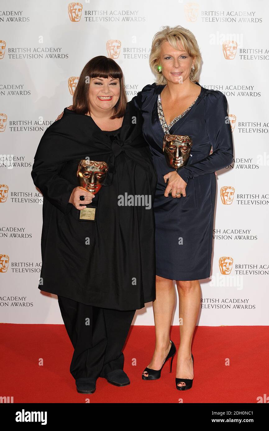 Dawn French (left) and Jennifer Saunders receive the Academy Fellowship ...