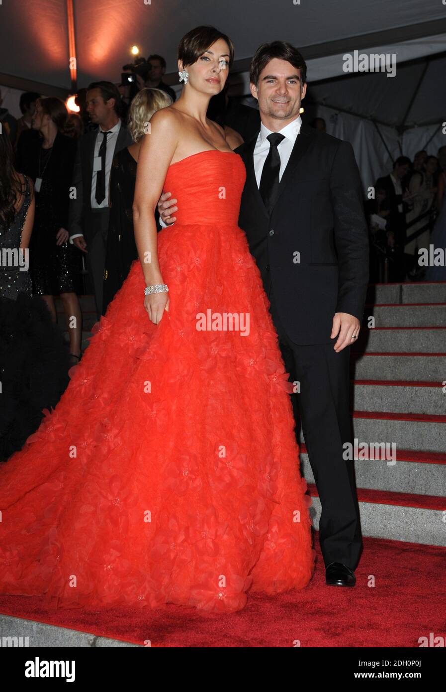 Jeff Gordon and Ingrid Vandebosch arriving at the Model as Muse ...